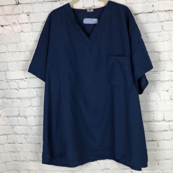 Medline | Tops | Medline Navy Blue Scrub Top Xxl | Poshmark